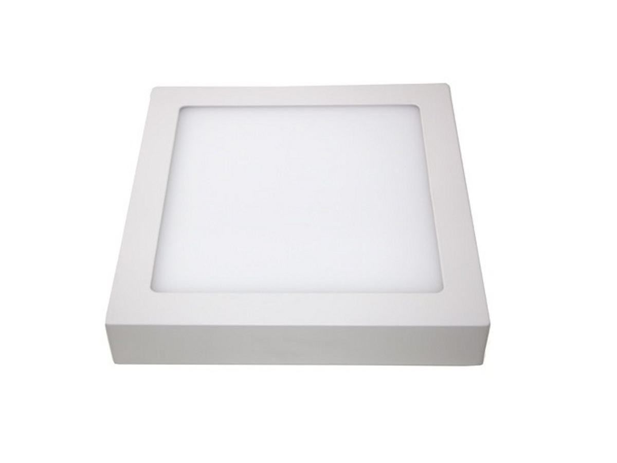 Plafon Placa Led Sobrepor 17,5 x 17,5 12W Bivolt Evoled EVO LED Branco ...