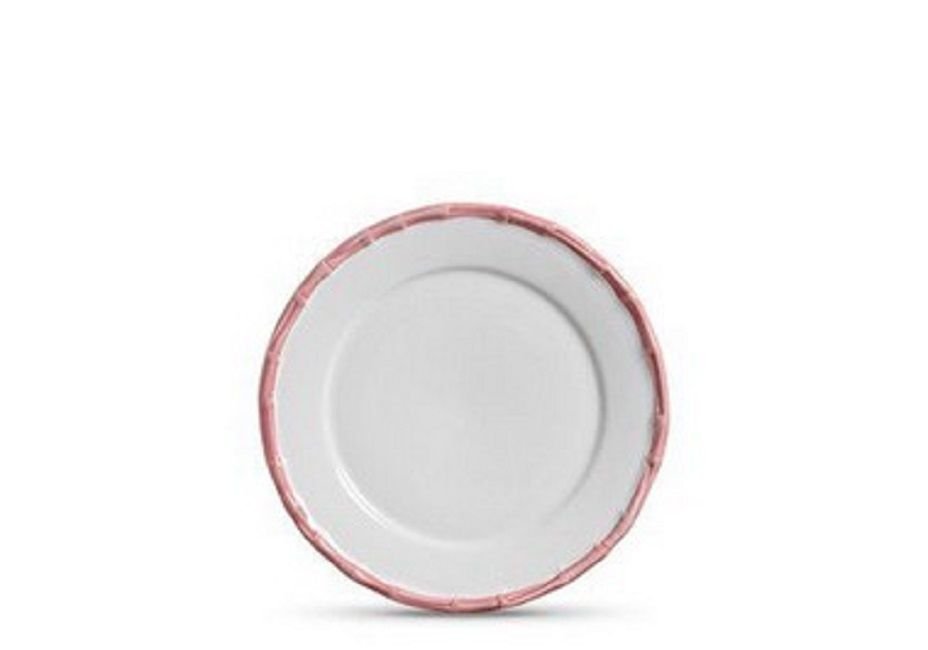 Conjunto 6 Pratos Rasos Bambu Flat Rosa | MadeiraMadeira