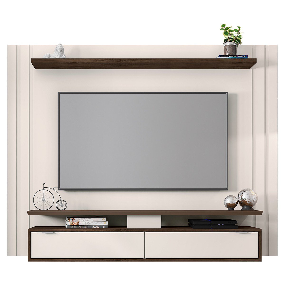 Painel Suspenso para TV até 55" Chicago L01 - Amarena Móveis PAINEL ...