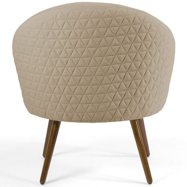 Kit 2 Poltronas Decorativas Fixa Pés Palito Rafa D02 Tressê Linho Bege C-129 - Lyam Decor ...