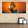 Quadro canvas 68x126 windsurf céu laranja | MadeiraMadeira