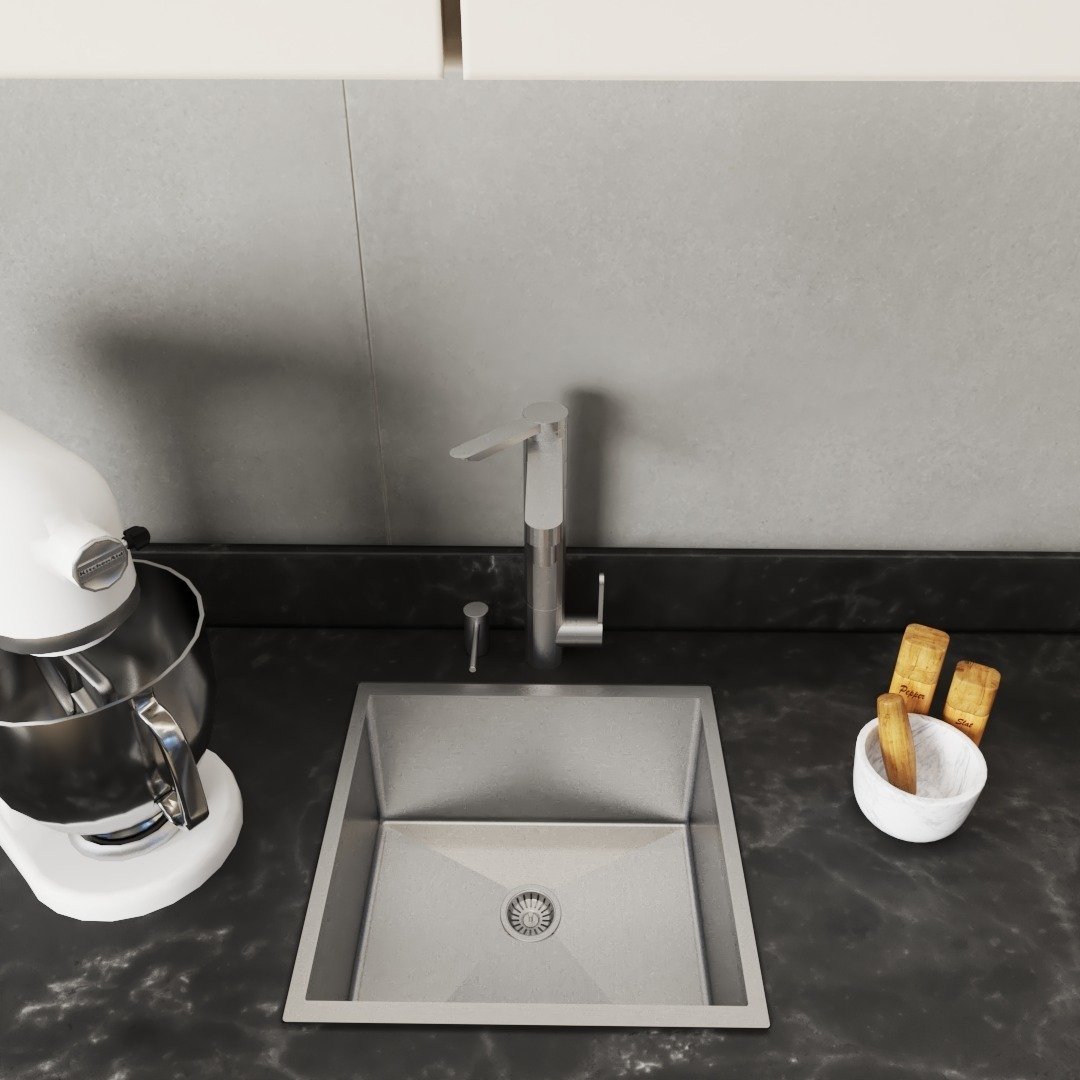 Cuba Aço Inox 35x35 Quadrada Aço Inox Technox | MadeiraMadeira