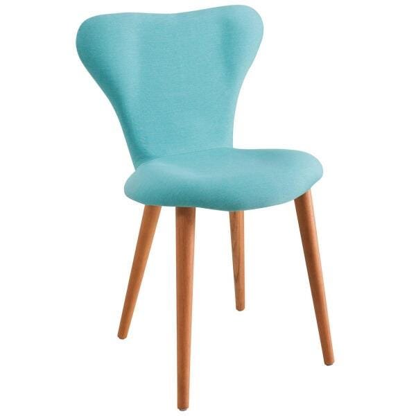 Cadeira Jacobsen Azul Turquesa | MadeiraMadeira