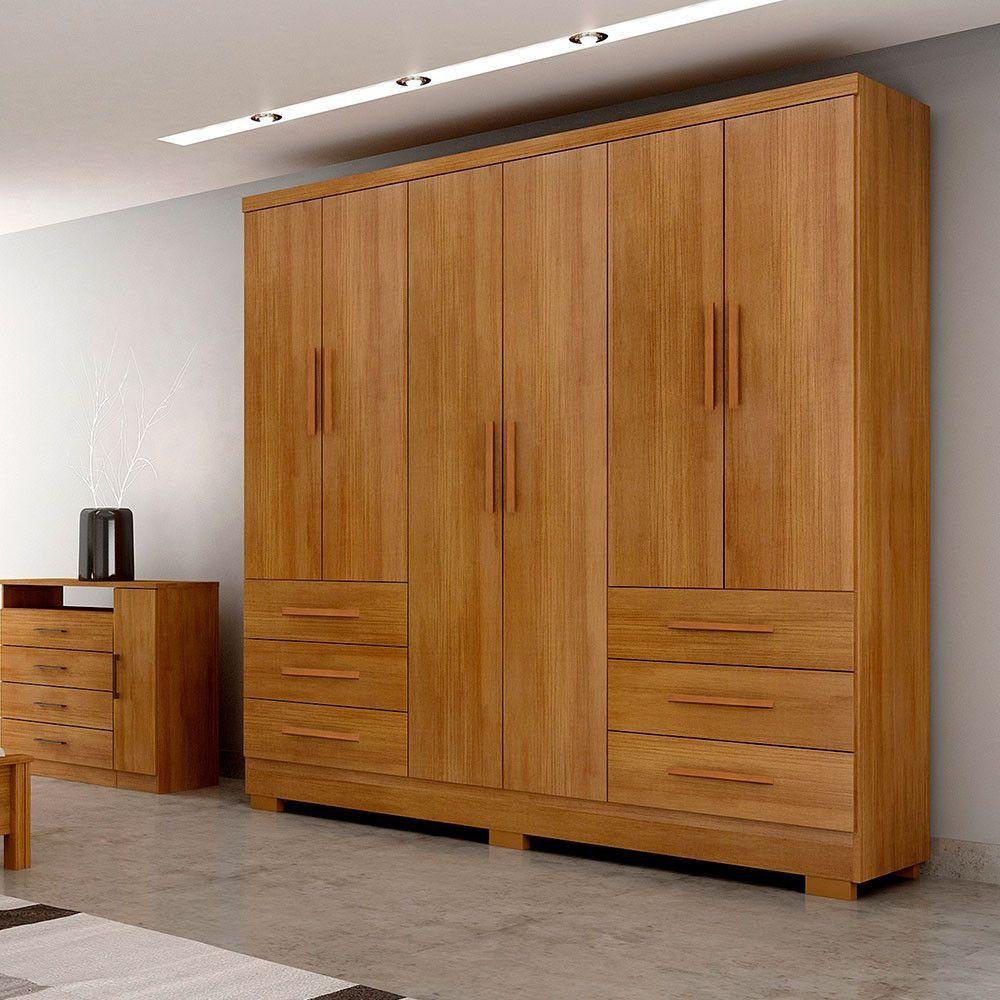 Guarda-roupa Encant 6 Portas e 6 Gavetas com 6 Pés Cumaru | MadeiraMadeira