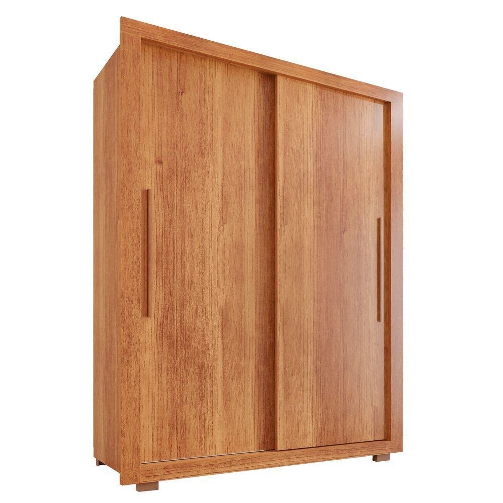 Guarda Roupa 2 Portas 2 Gavetas Mdp com Pés Cinamomo | MadeiraMadeira