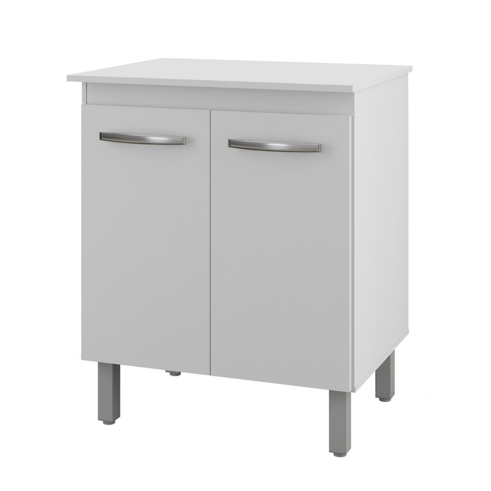Balcão Multiuso para Cozinha Serena 2 Portas Moblis Branco | MadeiraMadeira