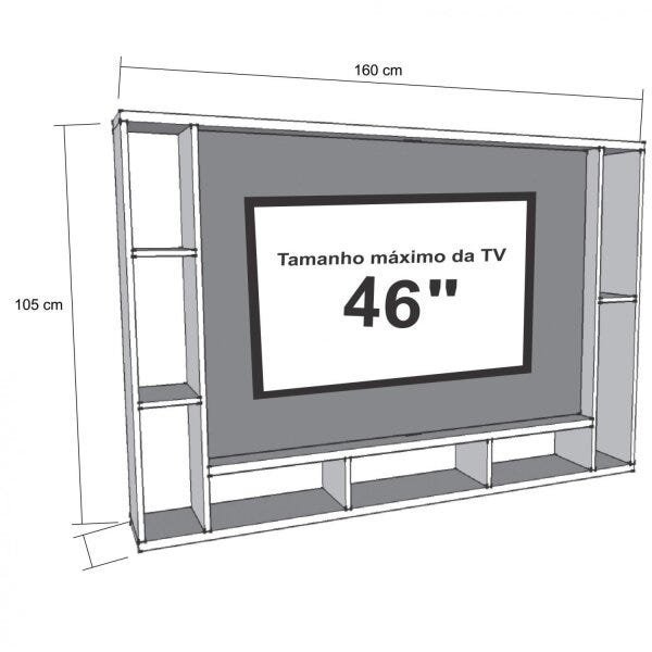 Painel para TV até 46 Polegadas Articulado 5018 JB Bechara | MadeiraMadeira
