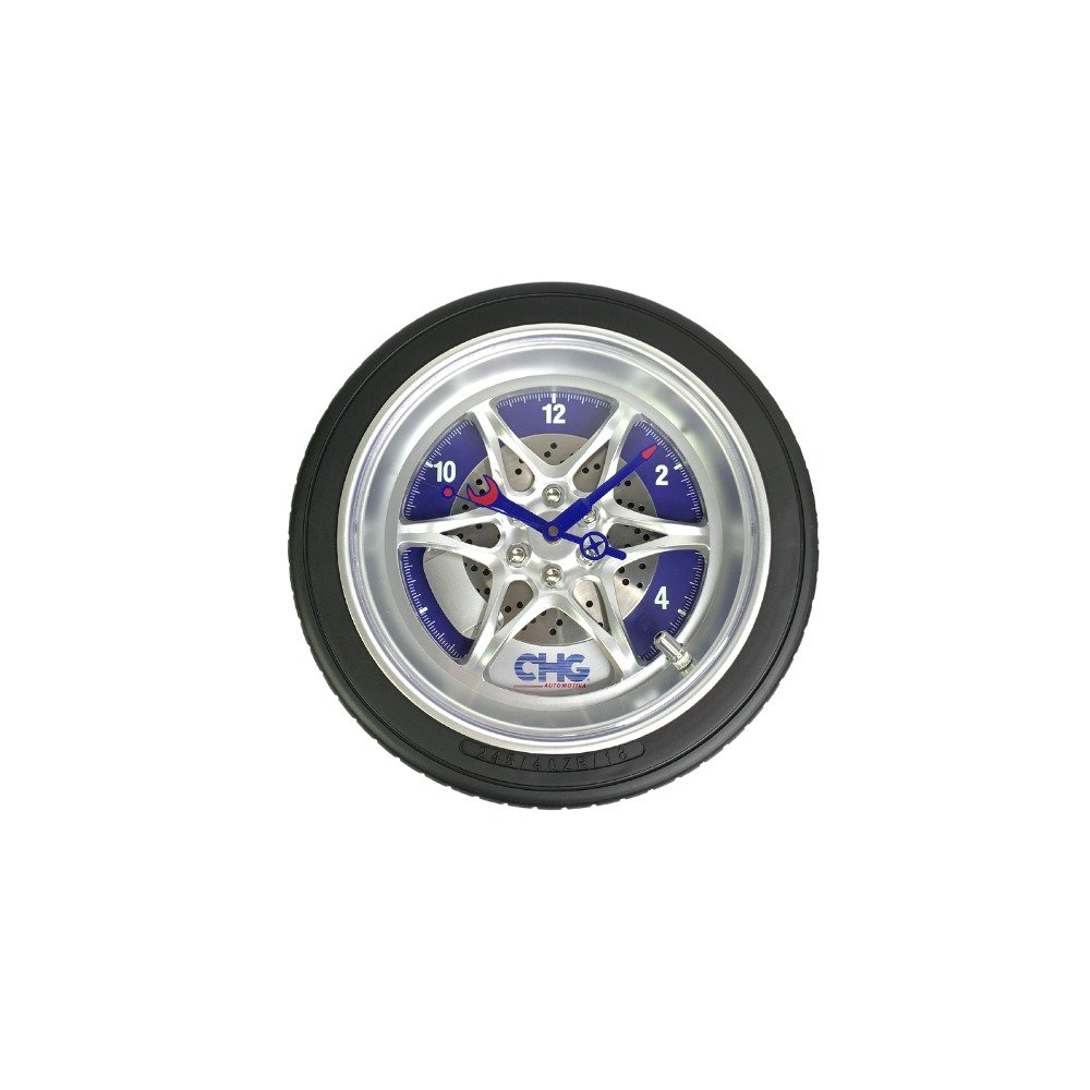 Relogio de Parede Roda com Pneu CHG Automotiva | MadeiraMadeira
