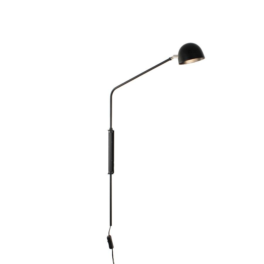 Arandela Cúpula Articulado 54x37cm Alumínio Preto AR1886 | MadeiraMadeira