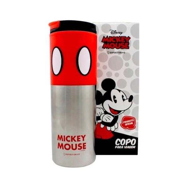 Copo Viagem Smart Mickey Disney 500ml Zona Criativa | MadeiraMadeira
