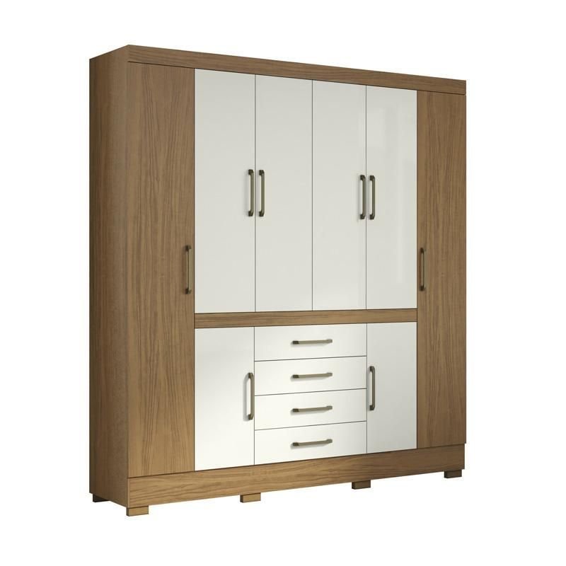 Guarda Roupa 8 Portas Napole Atacama / Off White - Aramóveis ...