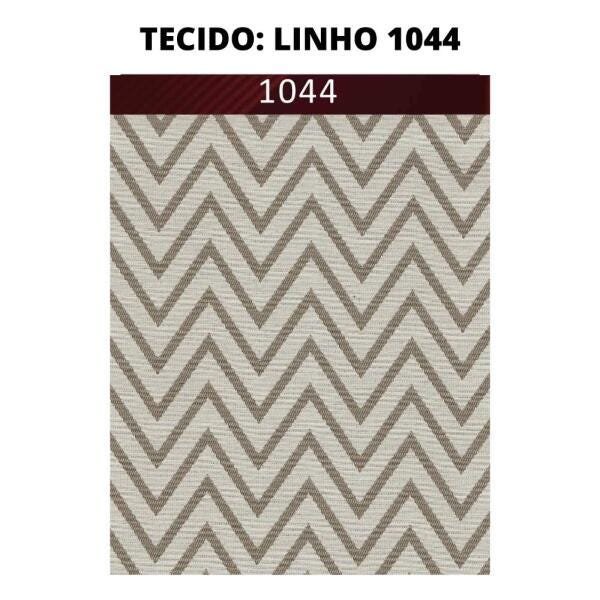 Puff Thor Luxo Madeira Maciça Tecido Linho 1044 | MadeiraMadeira