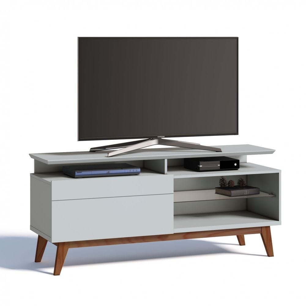 Rack para TV até 55 Polegadas 1 Gaveta Classic Retrô 63 | MadeiraMadeira