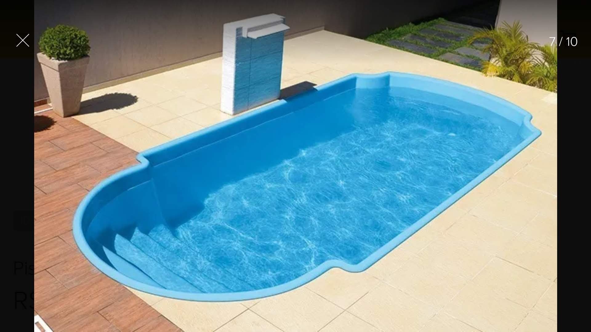 Piso Piscina Atérmico 50x50x1,5cm - Champagne - Silvano Schwnake Cx c ...