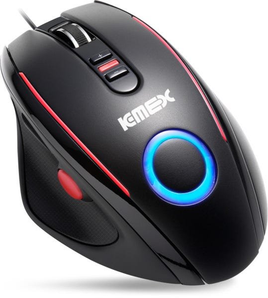 Mouse Laser Kmex Ml-G235 3200dpi Ajuste De Peso 7 Botoes Macro ...