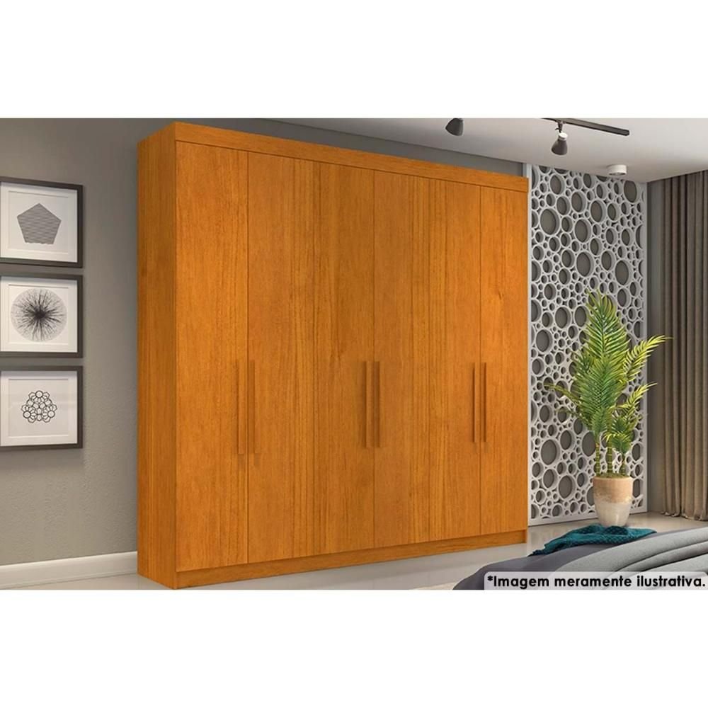 Guarda Roupa 6 Portas e 4 Gavetas França Cinamomo - Conquista ...