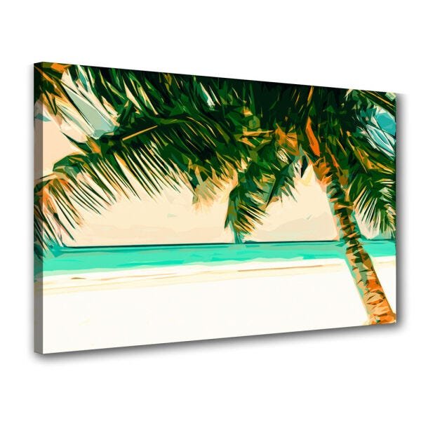 Quadro Decorativo Paisagem Coqueiro 1029 | MadeiraMadeira