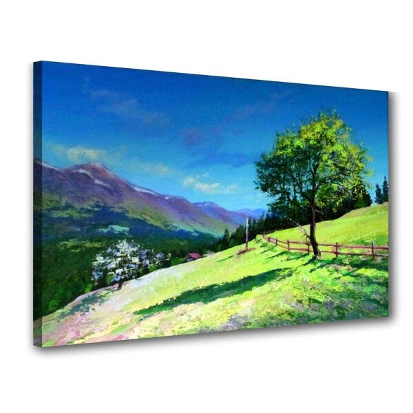 Quadro Decorativo Paisagem Campo Feliz 1093 | MadeiraMadeira