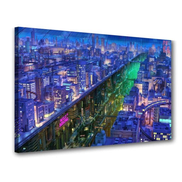 Quadro Decorativo Paisagem Cidade 1232 | MadeiraMadeira