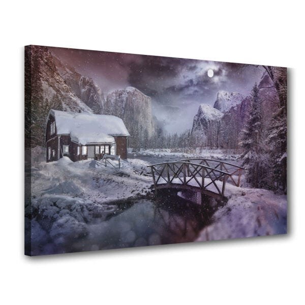 Quadro Decorativo Paisagem Neve 1293 | MadeiraMadeira