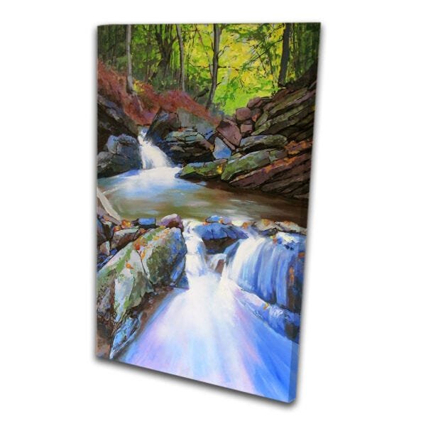 Quadro Decorativo Paisagem Água Das Pedras 1532 | MadeiraMadeira