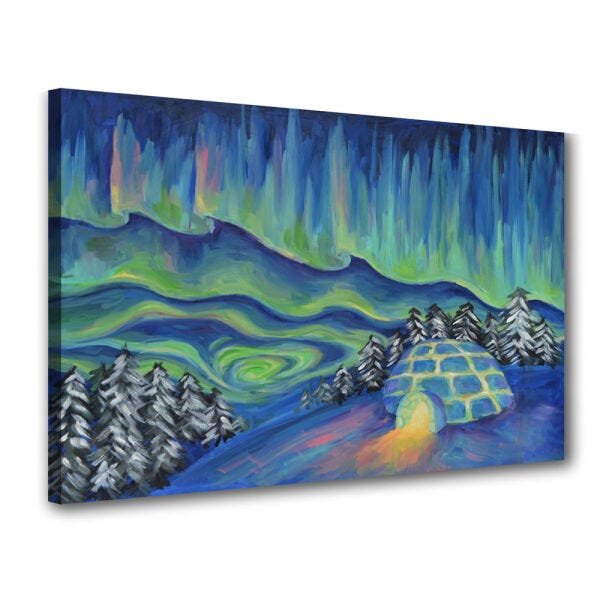 Quadro Decorativo Paisagem Caverna Das Neves 1011 | MadeiraMadeira