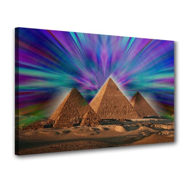 Quadro Decorativo Paisagem Piramides 1278 | MadeiraMadeira