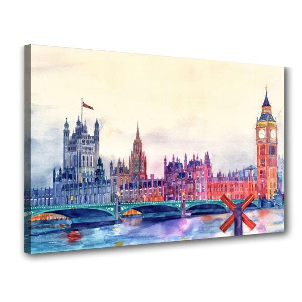 Quadro Decorativo Paisagem Paris 1391 | MadeiraMadeira