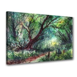 Quadro Decorativo Paisagem Floresta 1382 | MadeiraMadeira