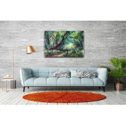 Quadro Decorativo Paisagem Floresta 1382 | MadeiraMadeira