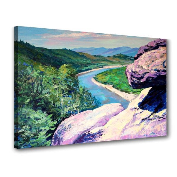 Quadro Decorativo Paisagem Nascente da Rocha 1061 | MadeiraMadeira