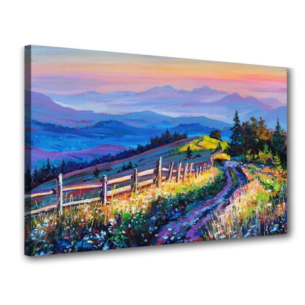 Quadro Decorativo Paisagem Colorida 1056 | MadeiraMadeira