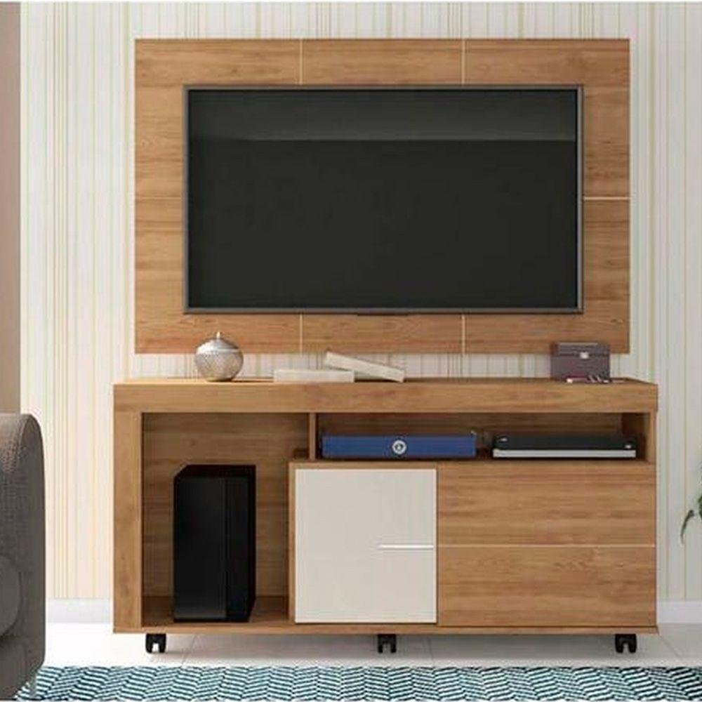 Rack Com Painel Extensivo Para Tv Até 50" Prince Caemmun | MadeiraMadeira