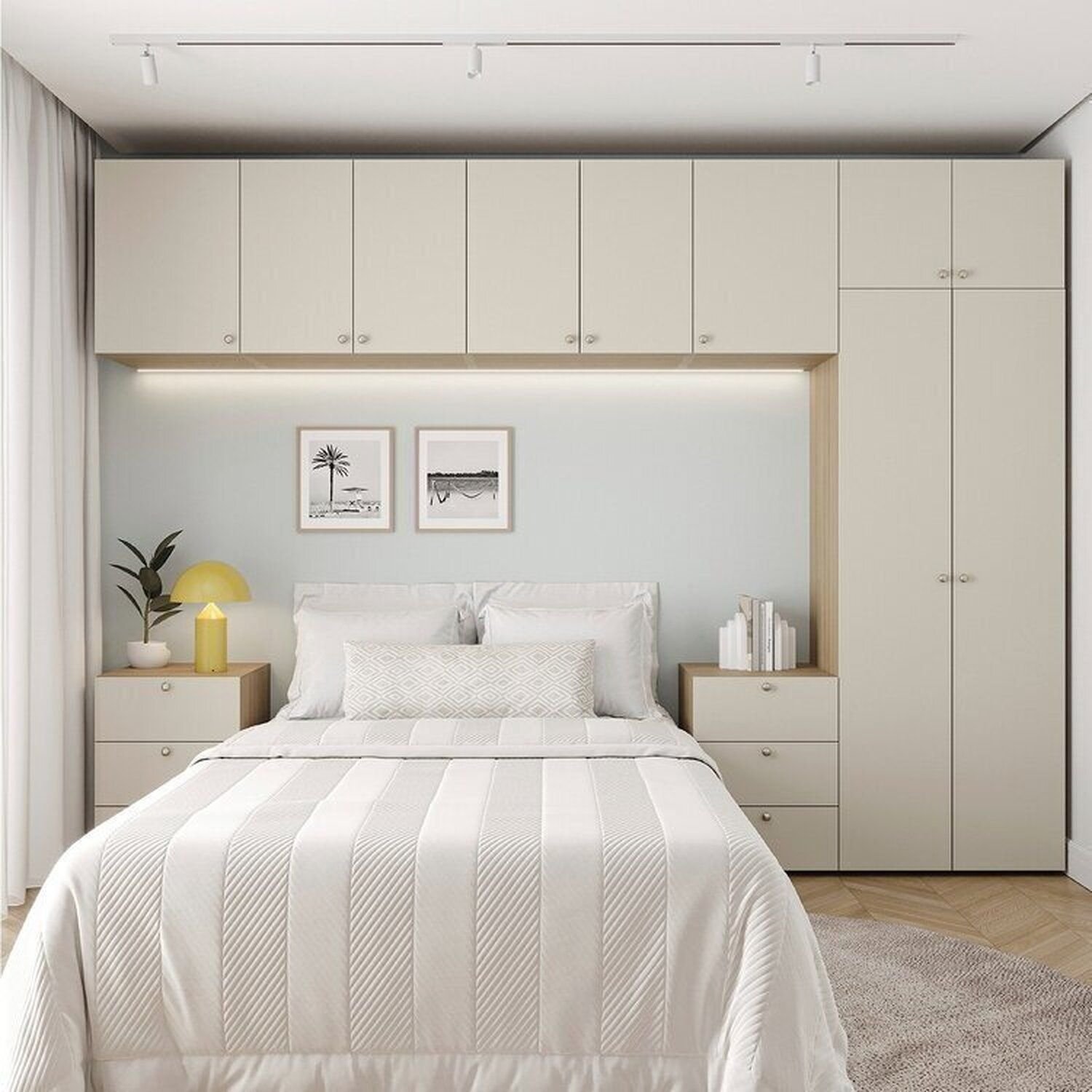 Guarda-Roupa Modular 8 Módulos 10 Portas 6 Gavetas Frame CabeCasa ...