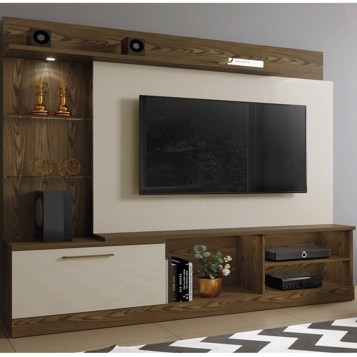 Estante Home para TV até 60 Polegadas 1 Gaveta Florida Mavaular Canion ...