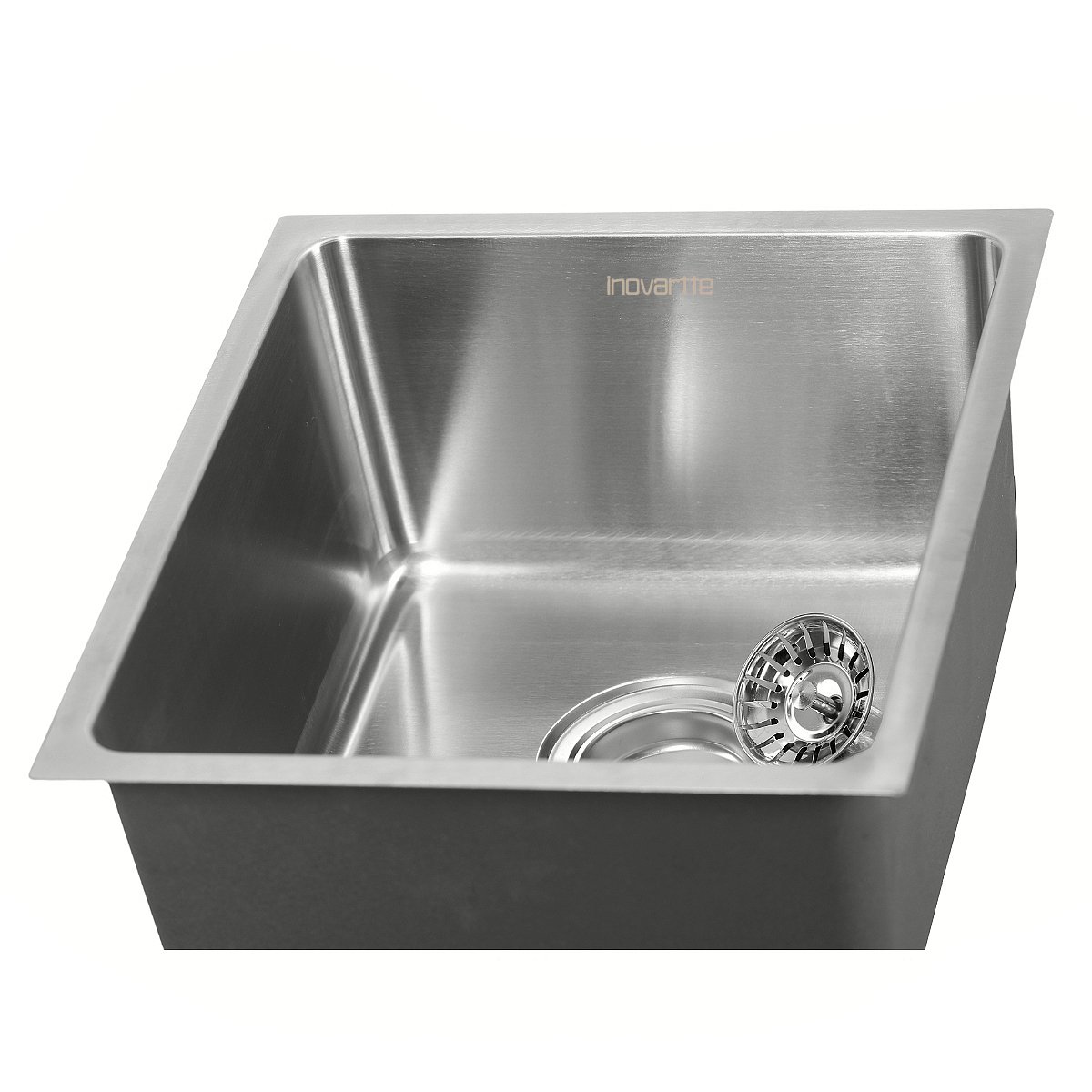 Cuba Aço Inox 304 Cromada 44x38 Cm Moderna com Válvula Inovartte Icb05 ...