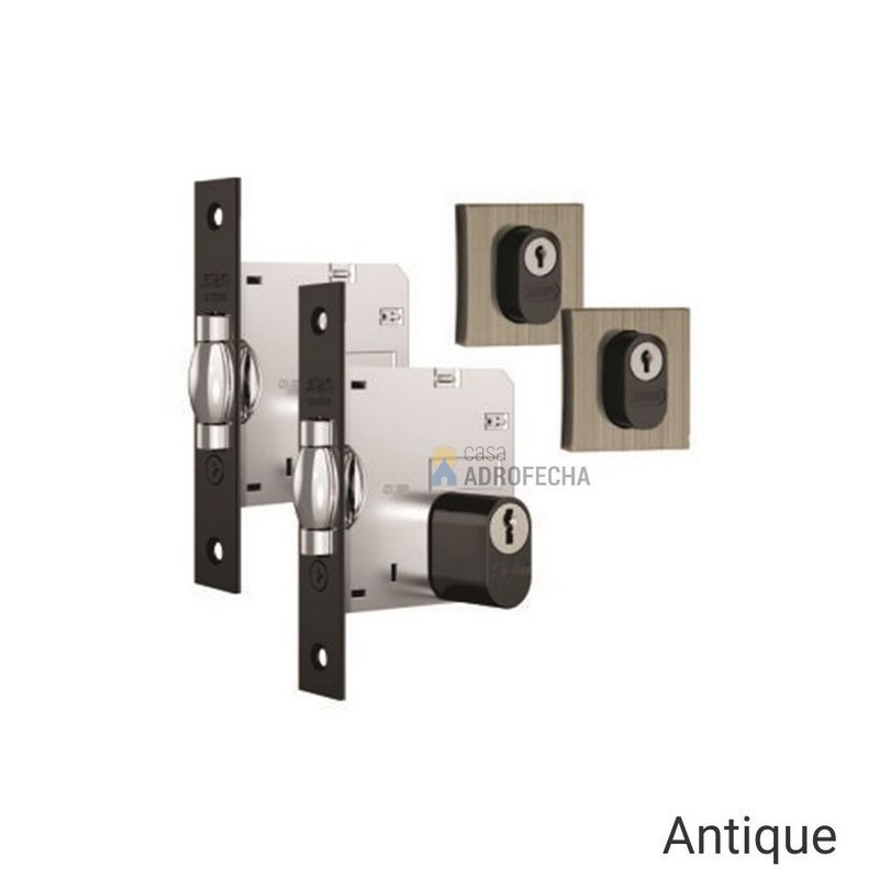 Fechadura Stam Pivotante 1005RL Externa Roseta Quadrada Par Cromado ...