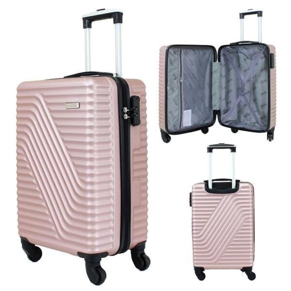 Mala Mundi 360° ABS 20" Rosa - 1819B | MadeiraMadeira