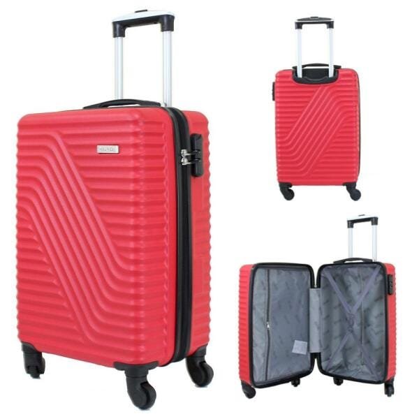 Mala Mundi 360° ABS 18" Vermelho - 1819B | MadeiraMadeira