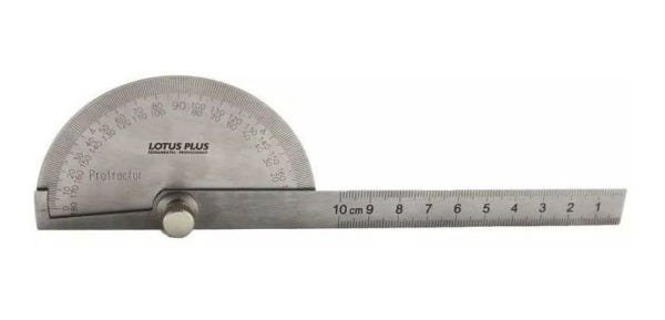 Transferidor De Grau Angulo 180 Aço Inox Lotus | MadeiraMadeira