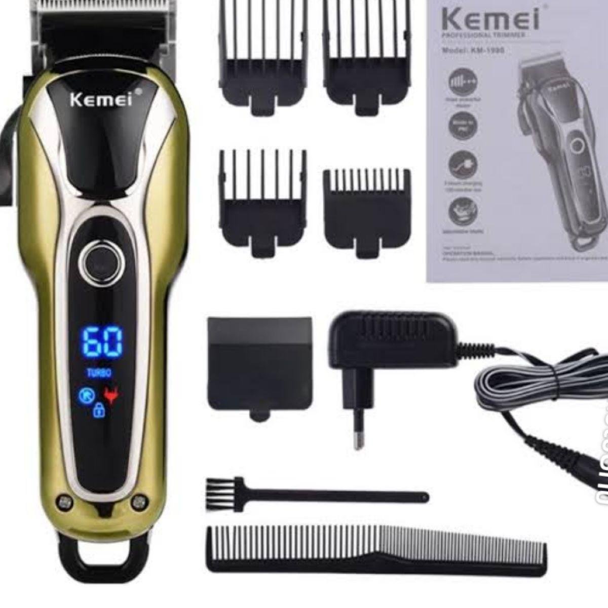 Kit Maquinas Corte Cabelo Kemei 1990 Kemei 1102 Kemei 700h | MadeiraMadeira