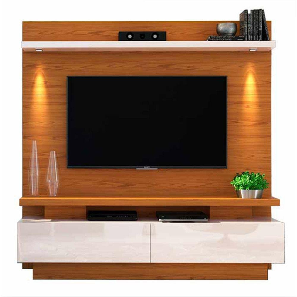 Estante Home para tv de até 70 Citta Dj Móveis com LED Carvalho Europeu ...