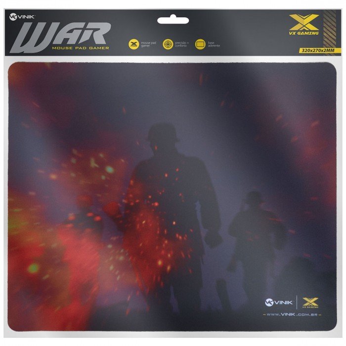 MOUSE PAD VX GAMING VINIK WAR - 320X270X2MM | MadeiraMadeira