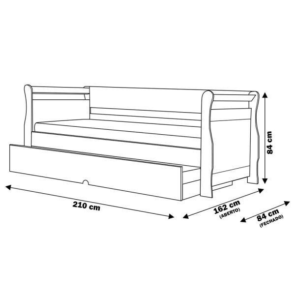 Bicama Solteiro Funny Carvalho - Gran Belo | MadeiraMadeira