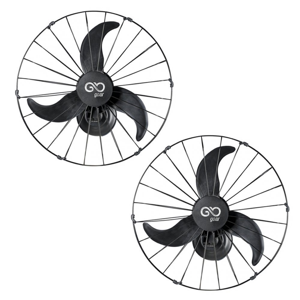 Kit 2 Ventiladores de Parede 3 Pás 60cm V60p 180w Bivolt Preto ...