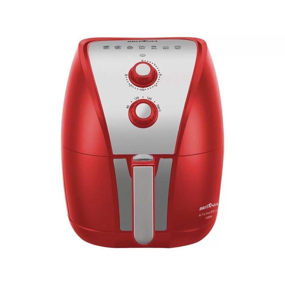 Fritadeira Air Fryer Britânia 4,4l 1500w Bfr11vi - 220v | MadeiraMadeira