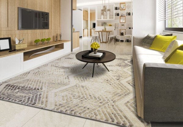 Tapete Solar Bege Des. 05 2,40x2,40M - Edx Tapetes | MadeiraMadeira