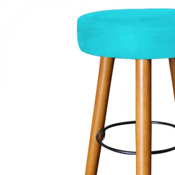 Banqueta Alta Lia Para Cozinha Bar Balcão Bistrô Pé Palito Castanho ...