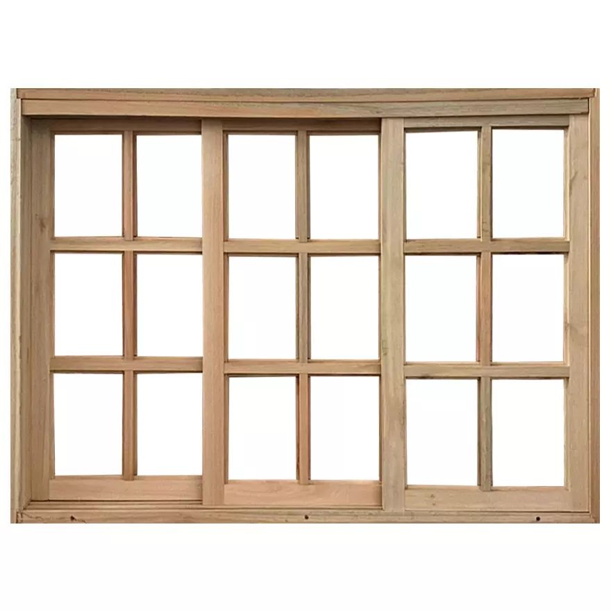 Janela de Madeira Vitro de Correr Quadriculado Reto Purgato Padrão ...