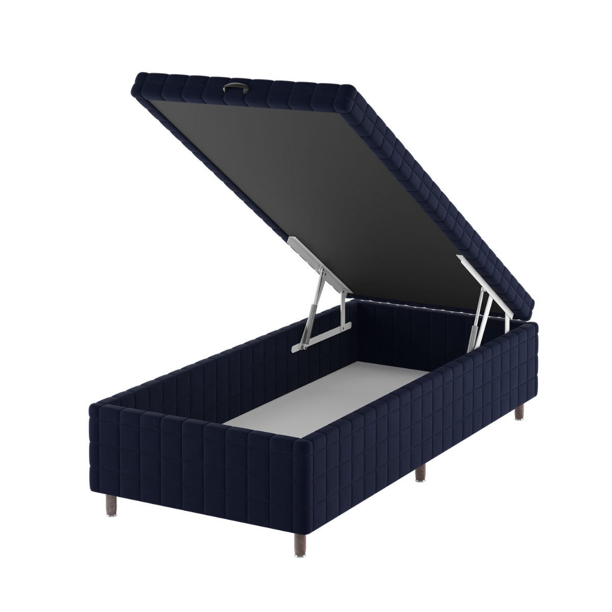 Base Box Bau Solteiro Ravena (43x96x203cm) Turkey Azul - Casa Giulia ...